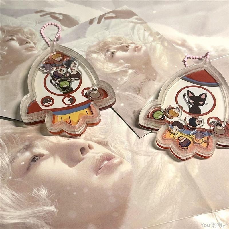 Original Huachen Yufan Made Shaking Fun Cool Cute Cat Flower Acrylic ...