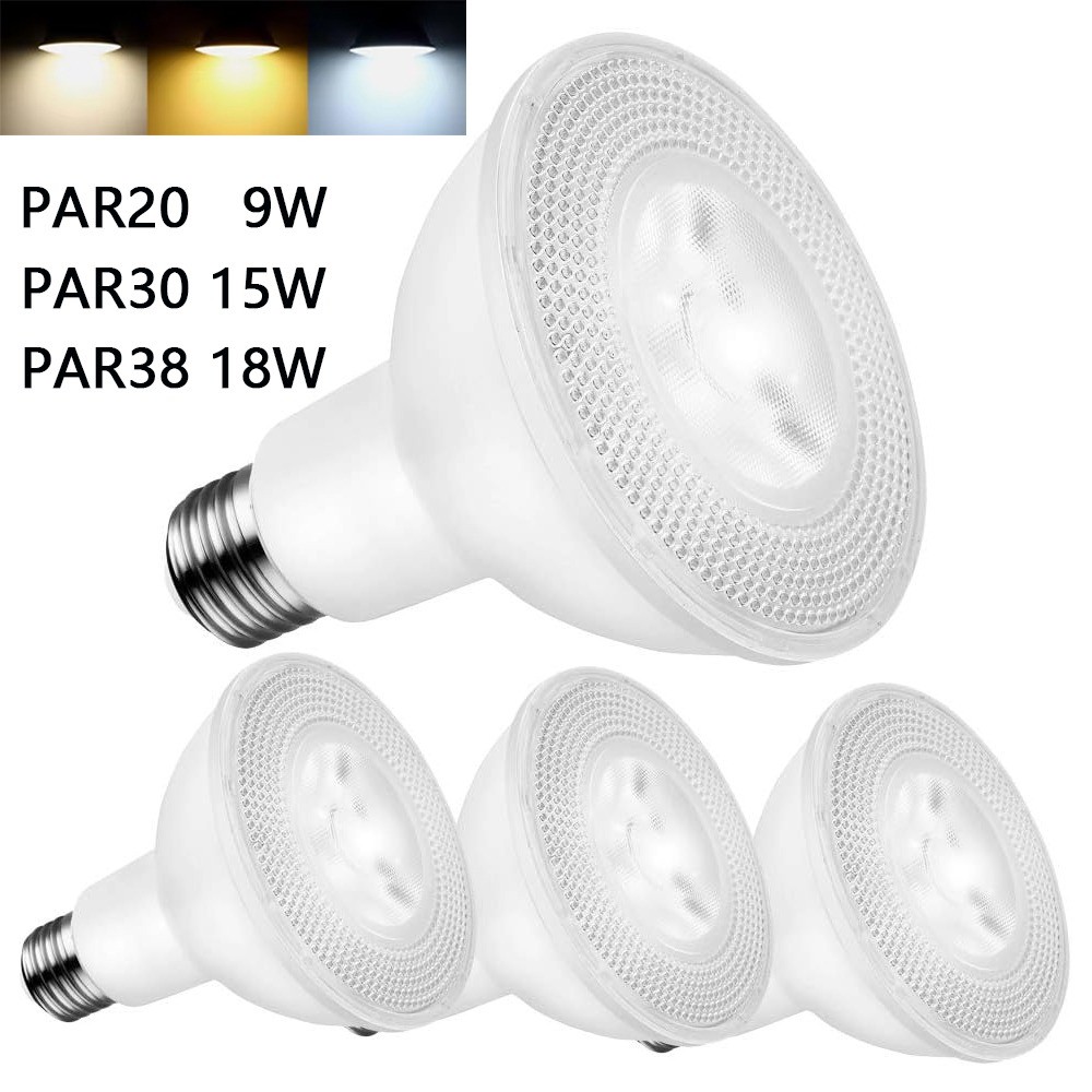 9W 15W 18W AC85-265V E27 E26 COB LED Par Light PAR20 PAR30 PAR38 LED Bulb Bulb Aluminium LED ...