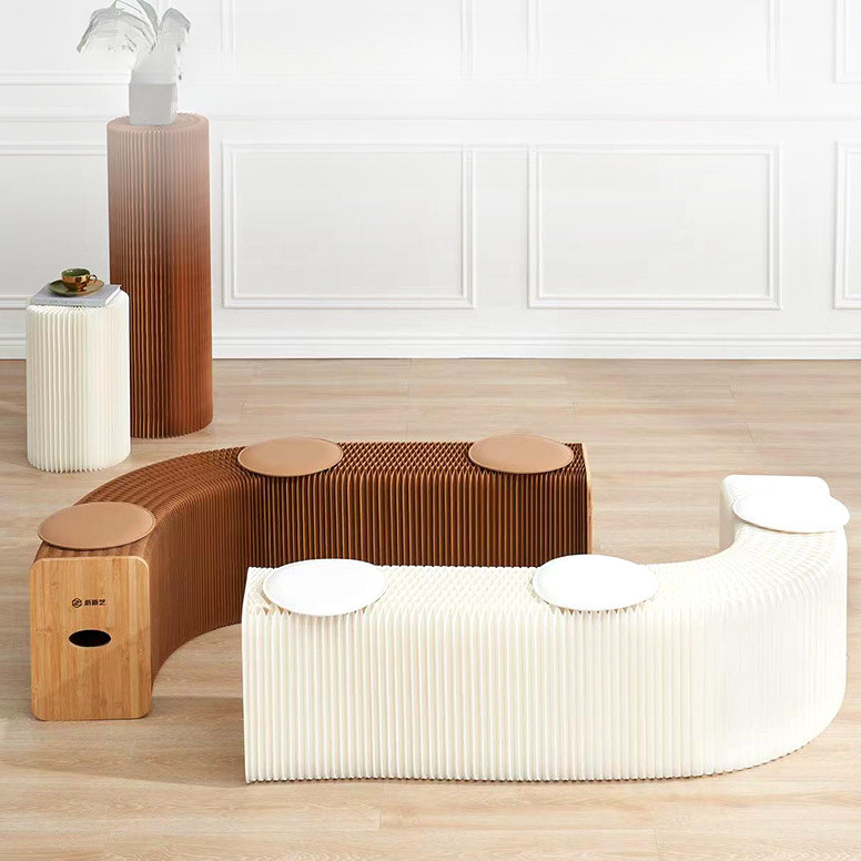 Fold Retractable Paper Stool|Organ Paper Folding Stool|Long Strip ...