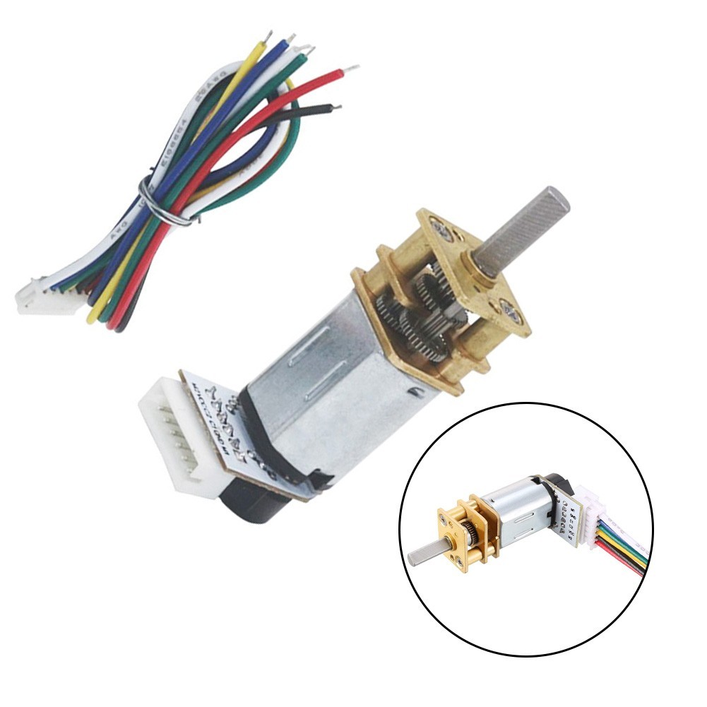 6V DC Gear Motor for GA12 For N20 Encoder Lightweight High Torque ...