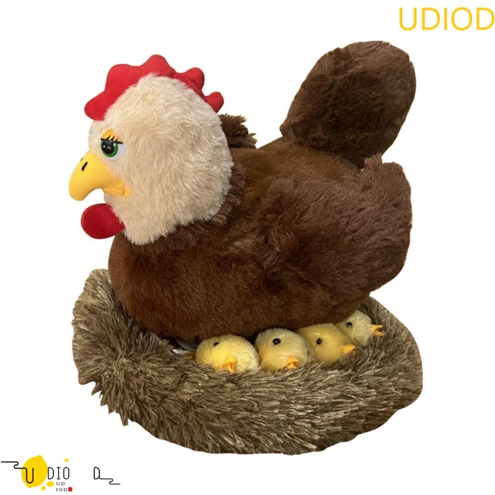 UDIOD Plush Chicken Toy, Simulation Hen Yellow Hen Shape Plush Toy ...
