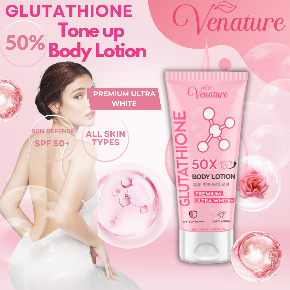 150 ML Glutathione Body Lotion Collagen With Glutathione Spf 50 ...