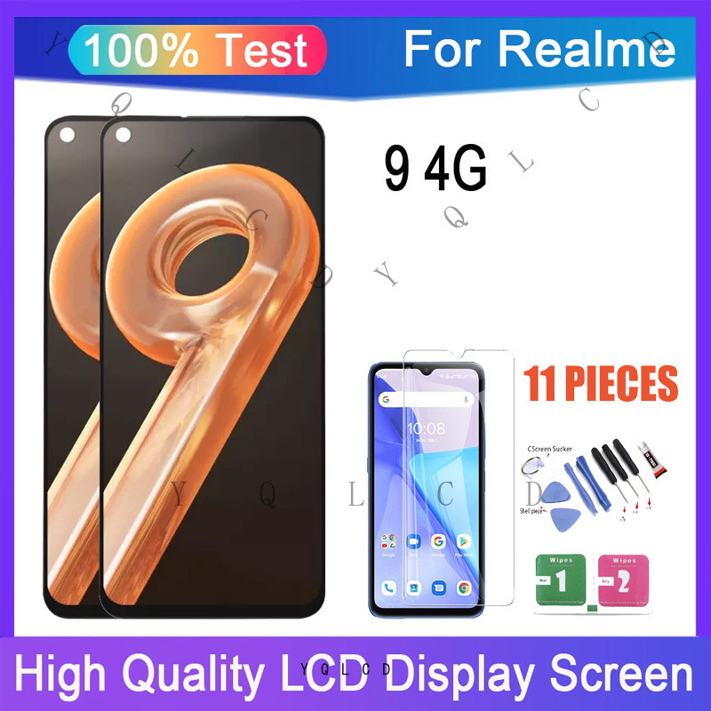 Original AMOLED Realme 9 4G RMX3521 LCD Screen With Frame Replacement ...