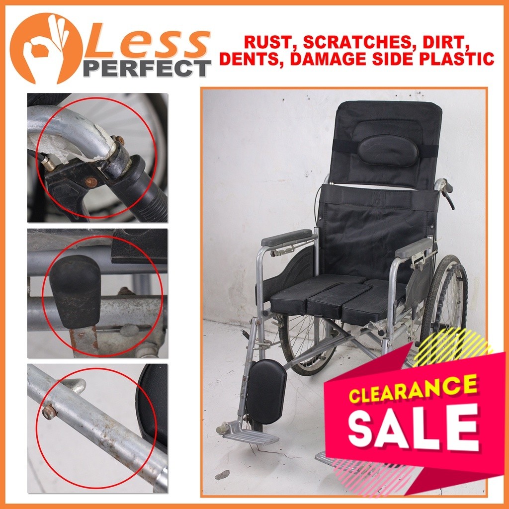 Less Perfect ShopeeLB70 Wheelchair Reclining High Back Rest Elevating ...