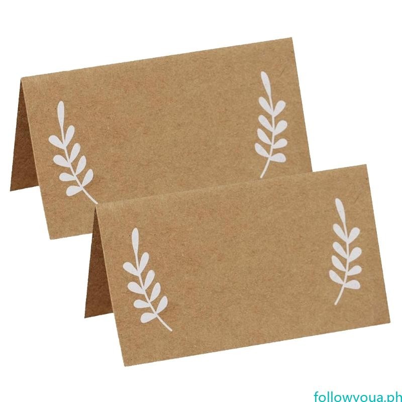 fol Set of 50 Premium Quality Thick Paper Seating Cards with Unique ...