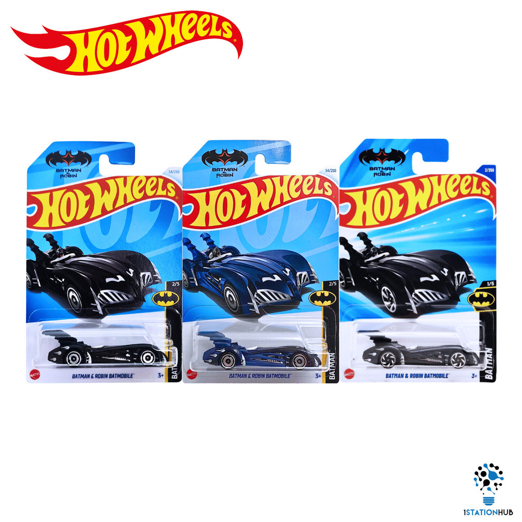 Hot Wheels BATMAN & ROBIN Batmobile Hotwheels Children Car Collector ...