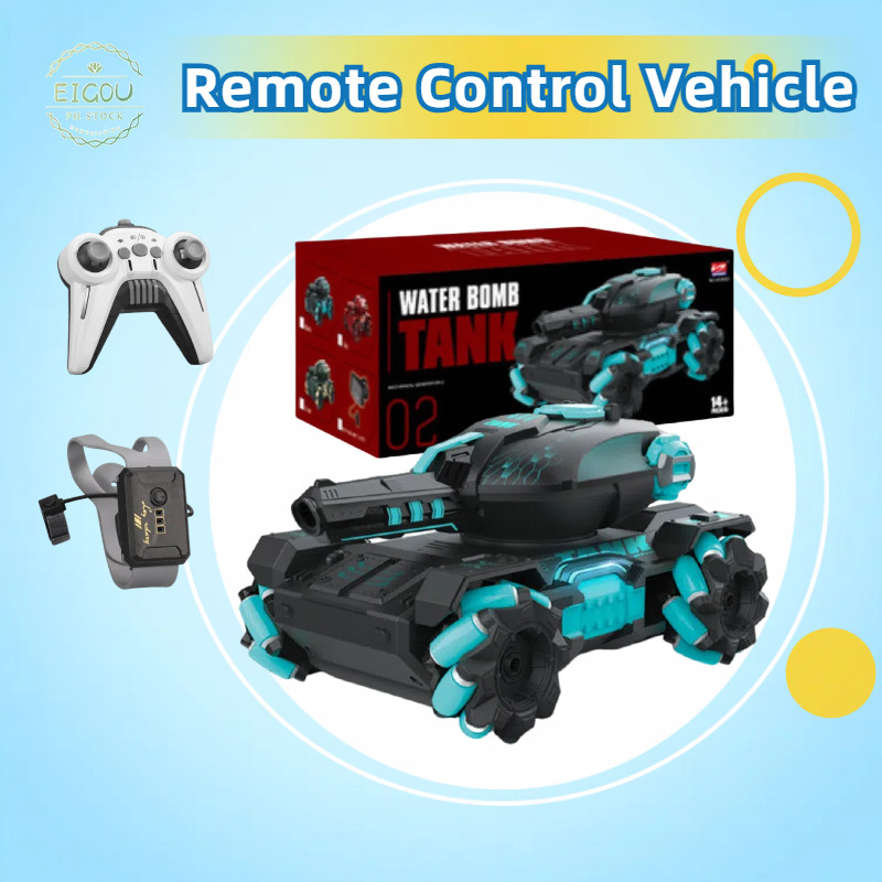 Remote Control Shoot Tank Toy Rechargeable Can Be Launched Water Bomb ...