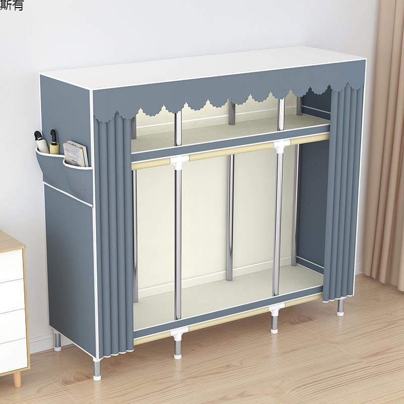 Storage Rack Wardrobe Cloth Cabinet Simple Wardrobe Household Bedroom ...
