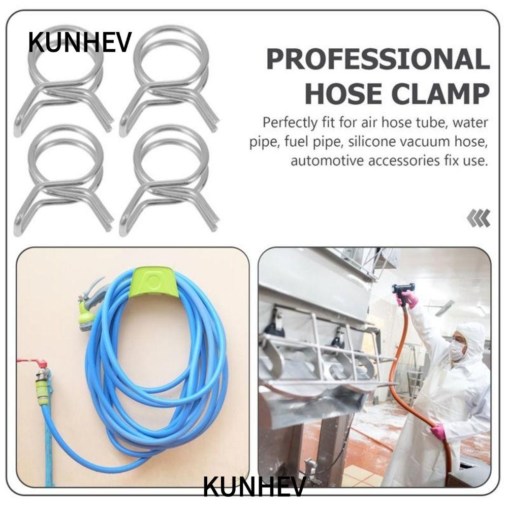 KUNHEV 10Pcs/set Hose Clamp, Line Spring Clips Pipe Clips, Universal ...