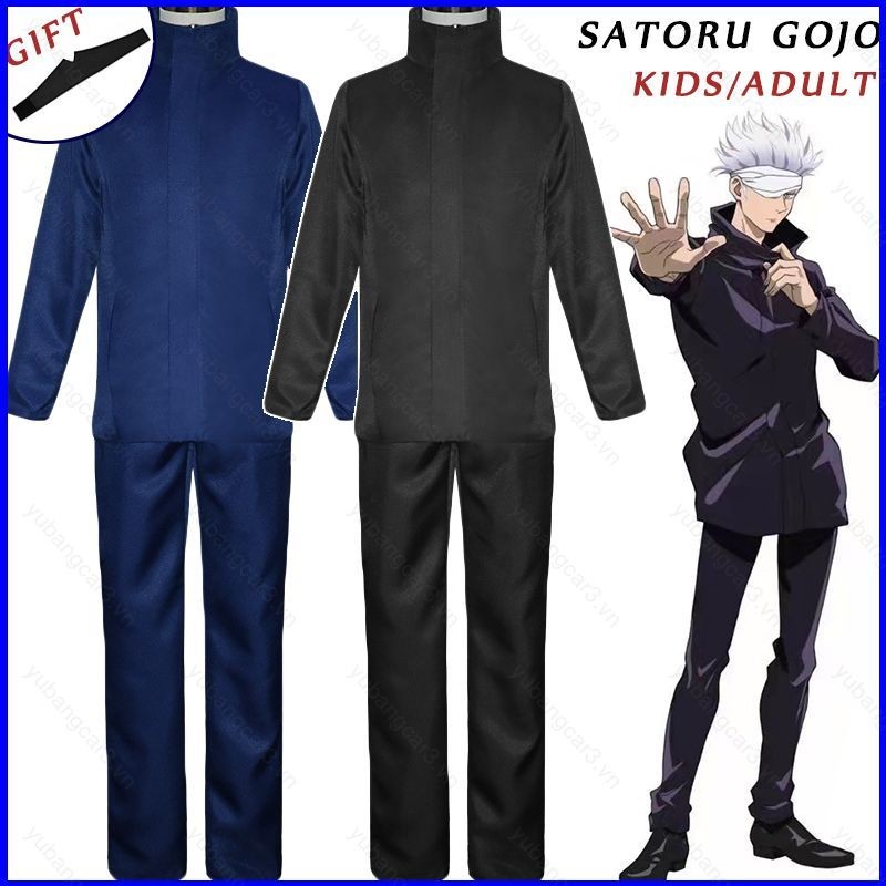 YB3 Adult / Kids Jujutsu Kaisen - Satoru Gojo Cosplay Costume Set Long ...
