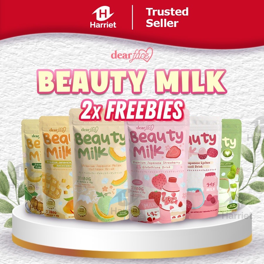 BEAUTY MILK COLLAGEN POWDER DRINK - 10 SACHET PER PACK WITH FREEBIES ...