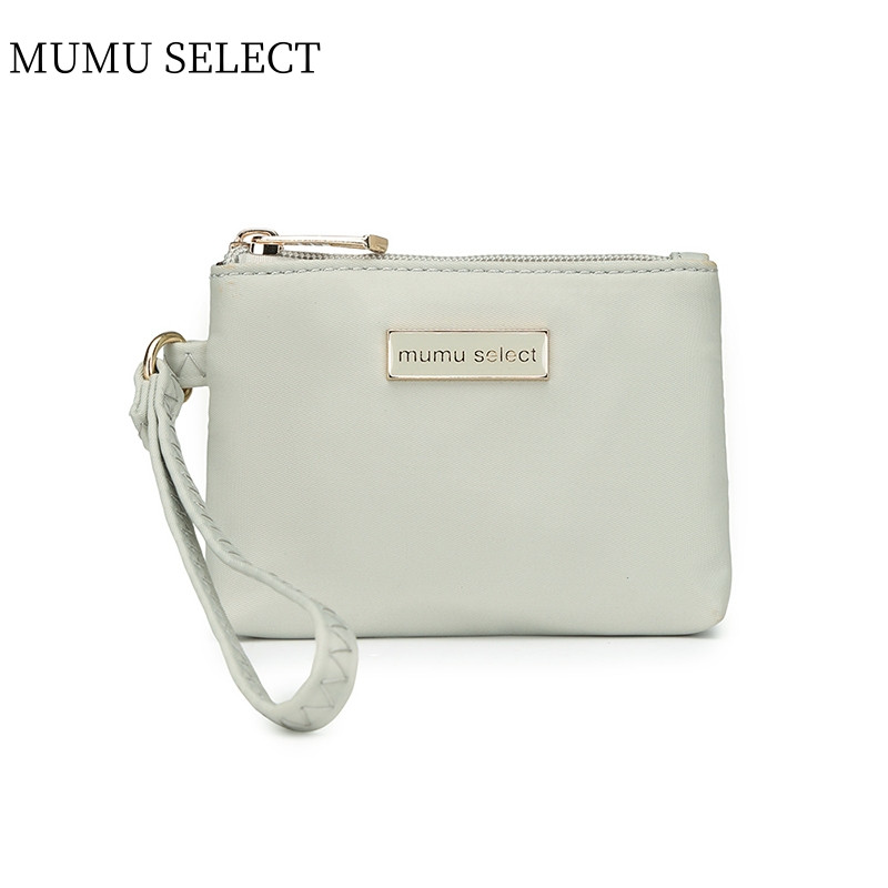 【Mumu Select】M114 Women Quality Nylon Plain Wristlet Wallet Students ...