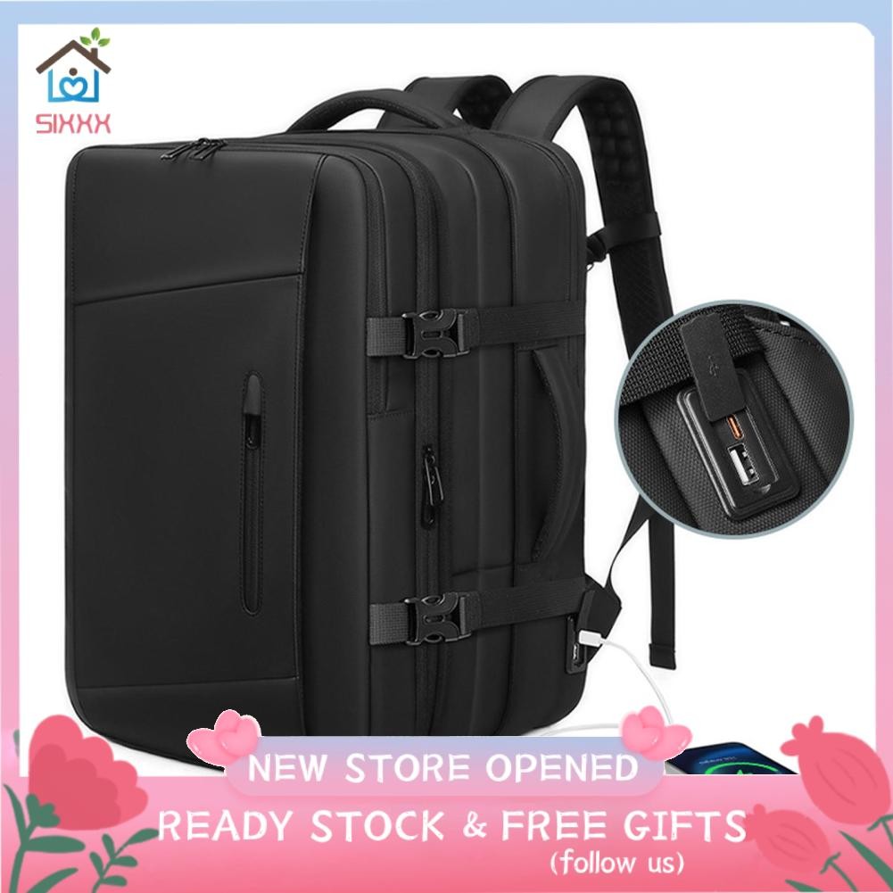 Sixxx Laptop Backpack Rainproof Vacuum 18 Inch Expandable for School | Shopee Philippines