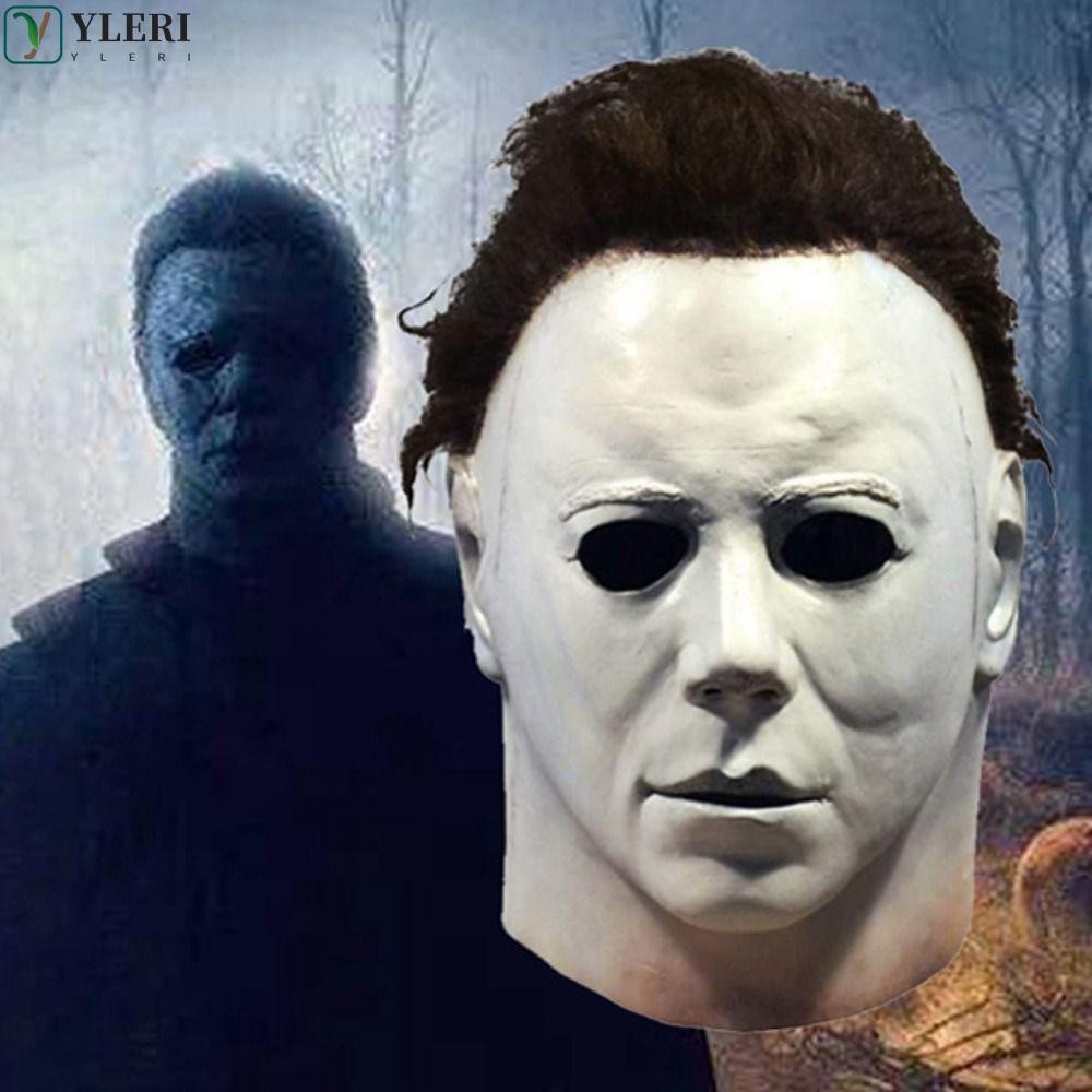 YLERI Michael Myers Mask, Latex Horror Killer Mask, Costume Mask ...