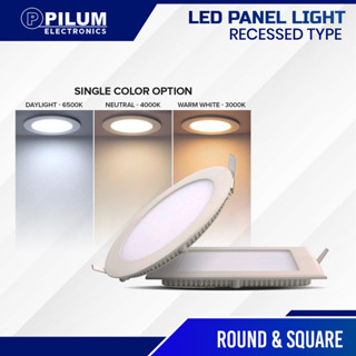LED Recessed Panel Lights 3w, 6w, 9w, 12w, 18w Ceiling Light / Room ...