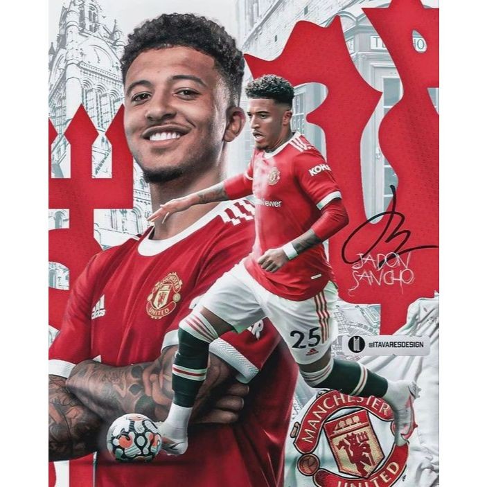 Wall decal painting of Manchester United players - Football Poster Mu ...