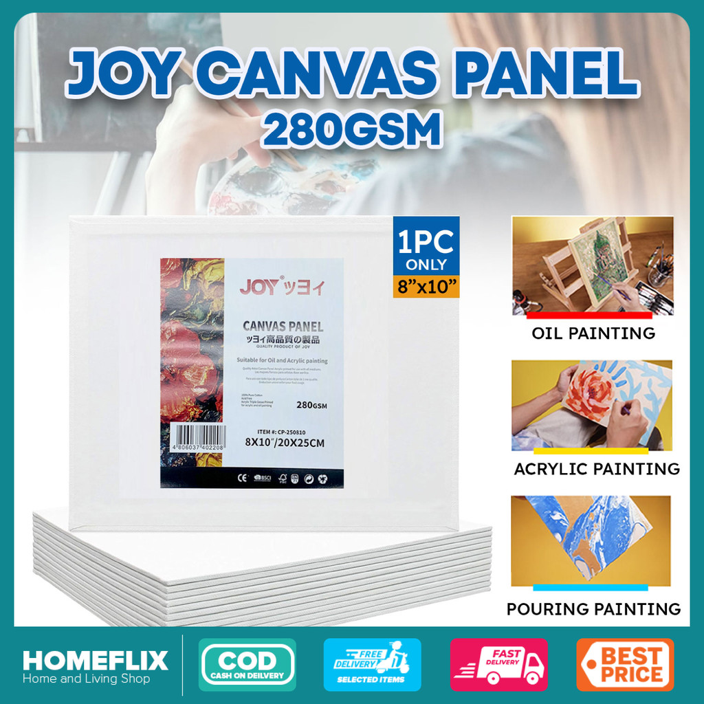 Homeflix Canvas Panel / Triple Primed Cotton Board for Acrylic and Oil ...