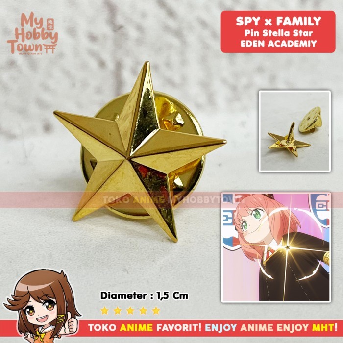 Pin Brooch Spy X Family Stella Star Eden Academy Anya Forger Damian ...