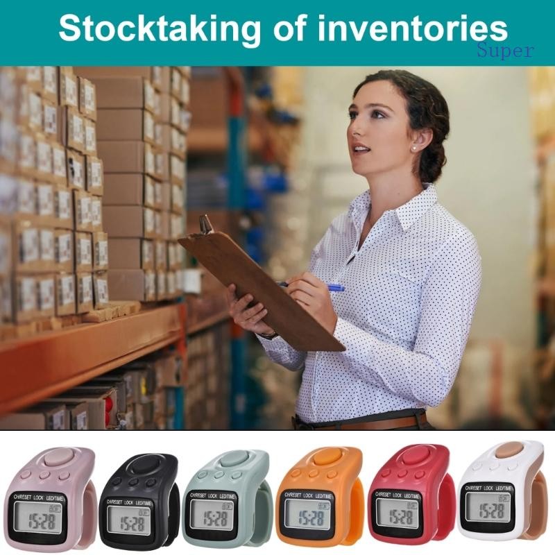 Super Finger Tally Counter 6 Digit Display Counter Clickers Lap Counter ...