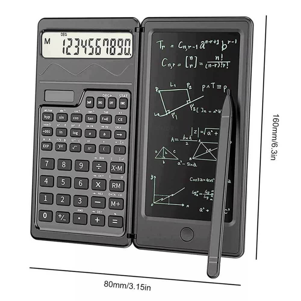 Foldable Desk Scientific Calculators LCD with an Erasable Writing ...