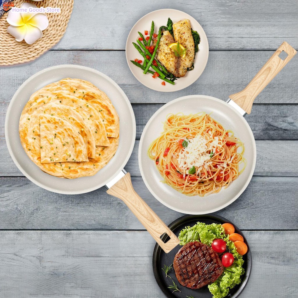 Nonstick Frying Pan Skillet Enduring Frying Pan with Heat Resistant ...