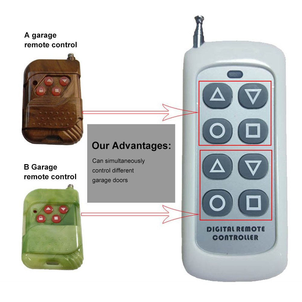 Clone Remote Control 315/433MHZ Copy Distance Control 8 Channels for ...