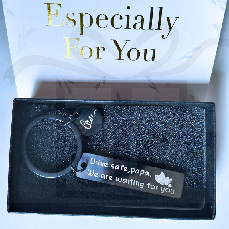 Drive Safe Papa Key Chain Drive Safe Key Chain Gift for Father Gift for ...
