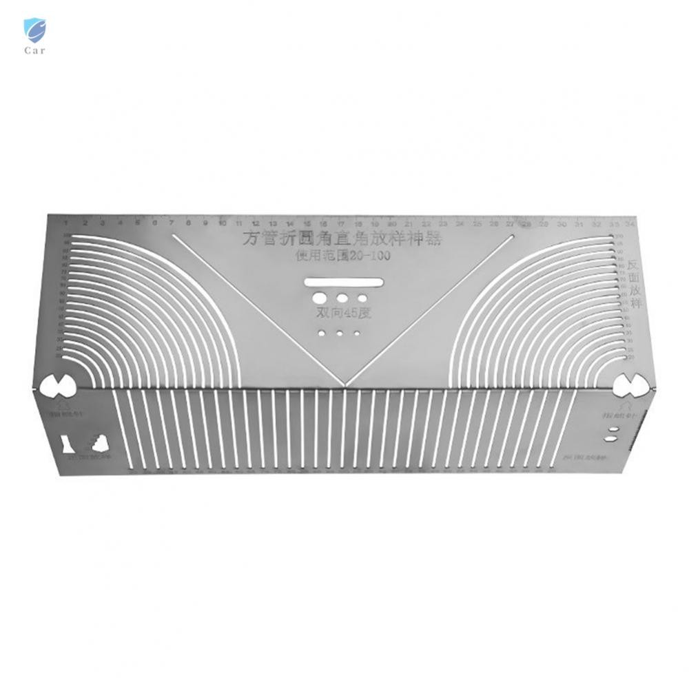 Stainless Steel Ruler Designed for Square Tube Rounded Corner Drawings ...