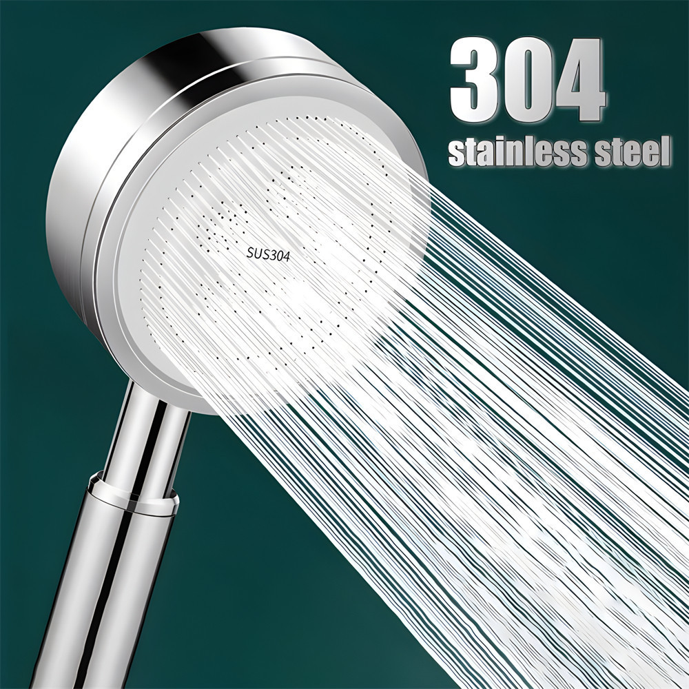 SUS 304 Stainless Steel Bathroom Handheld Shower Head High Pressure ...