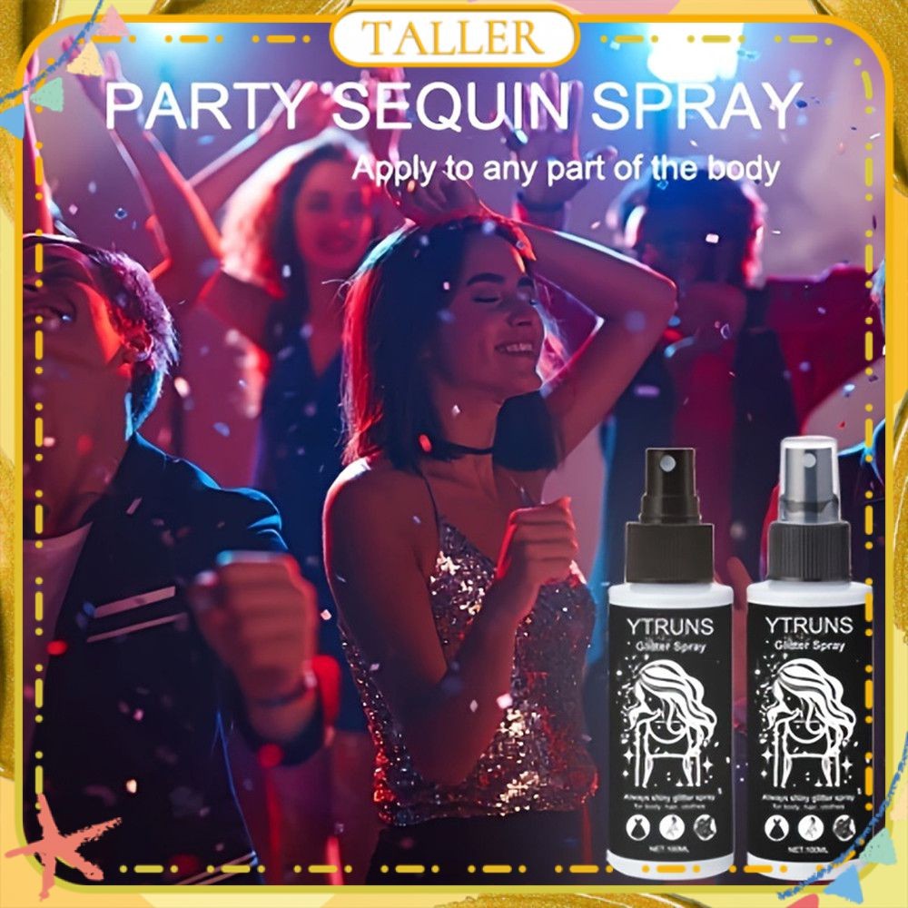 Ready Stcok YTRUNS Clothes Glitter Spray Party Essentials Beauty And ...