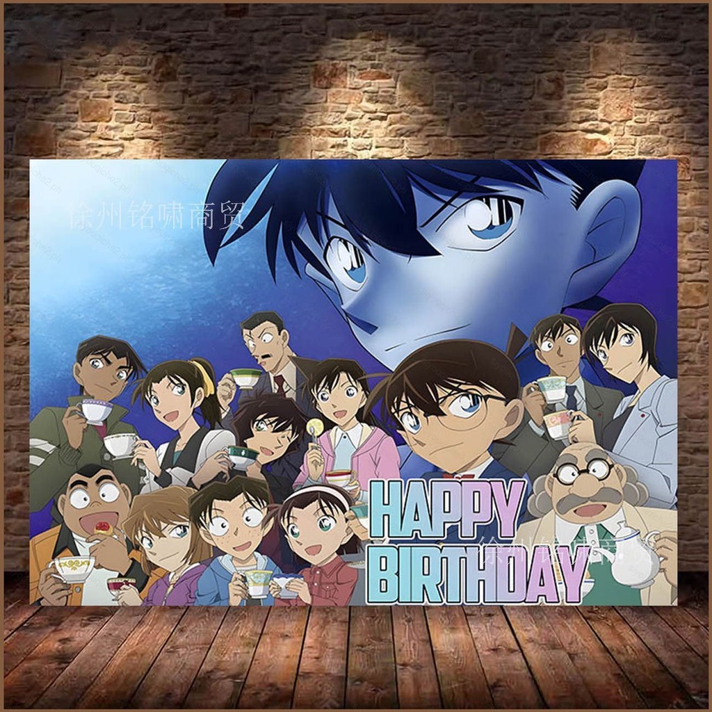 sy Detective Conan Theme decoration Celebrate Party Photo Photography ...