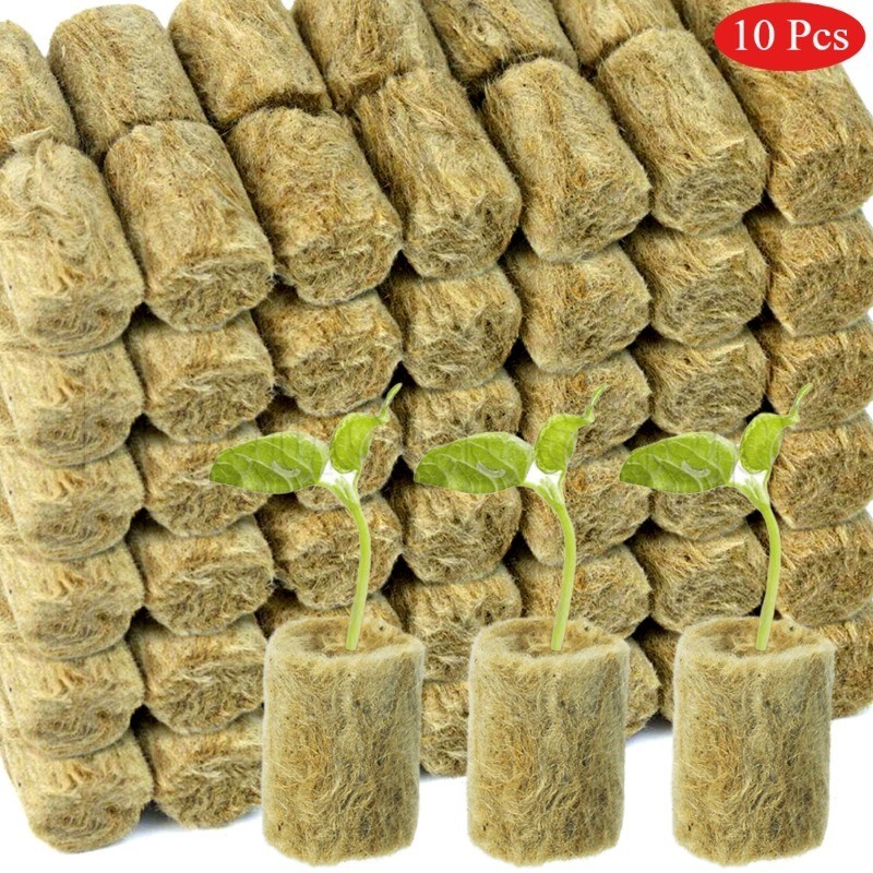 10Pcs Seedling Grow Plug - Soilless Planting Cylinder - Seedling Rock ...