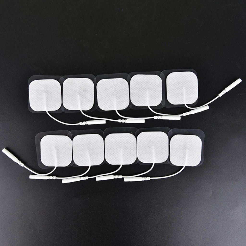 PP+Blowing 10pcs Tens Therapy Round Electrode Pad Electrode Patch For ...