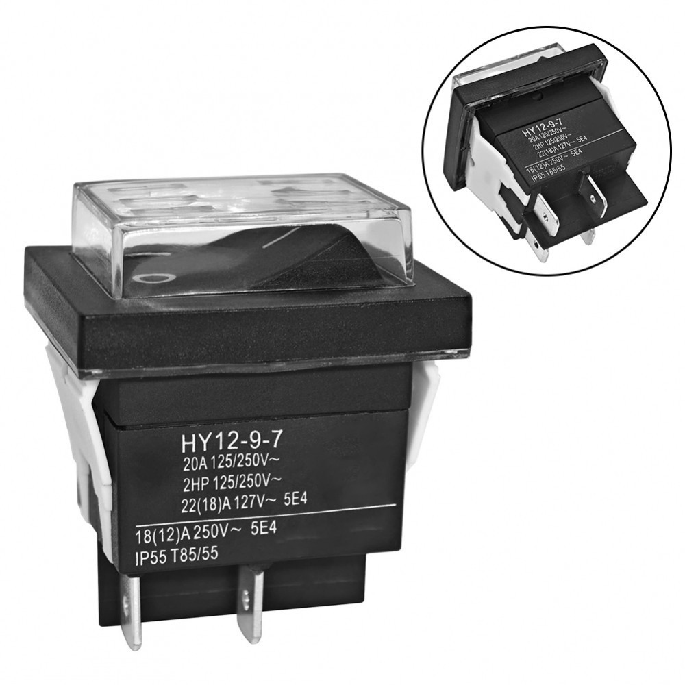 Waterproof Rocker Switch 20A Current Rating For Refrigerator ...