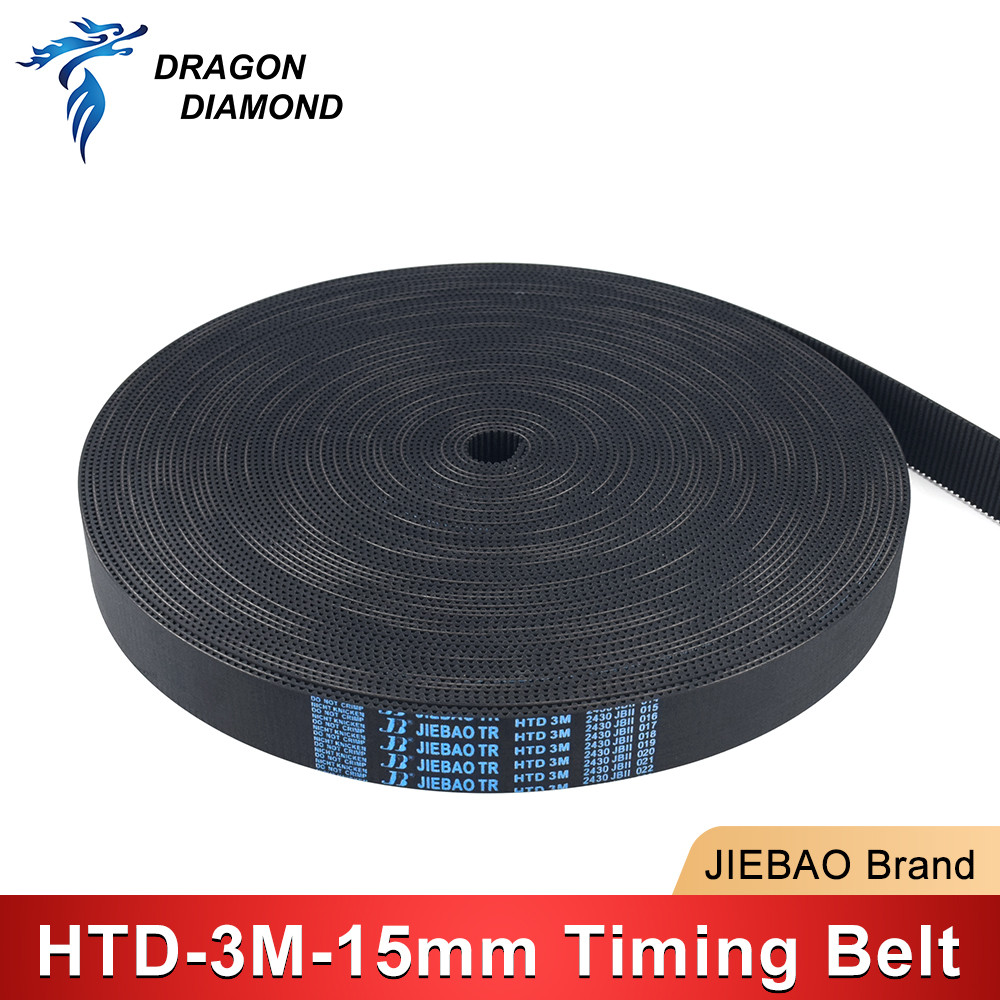 High Quality JIEBAO Brand 10M HTD-3M-15mm PU Open Belt Timing ...