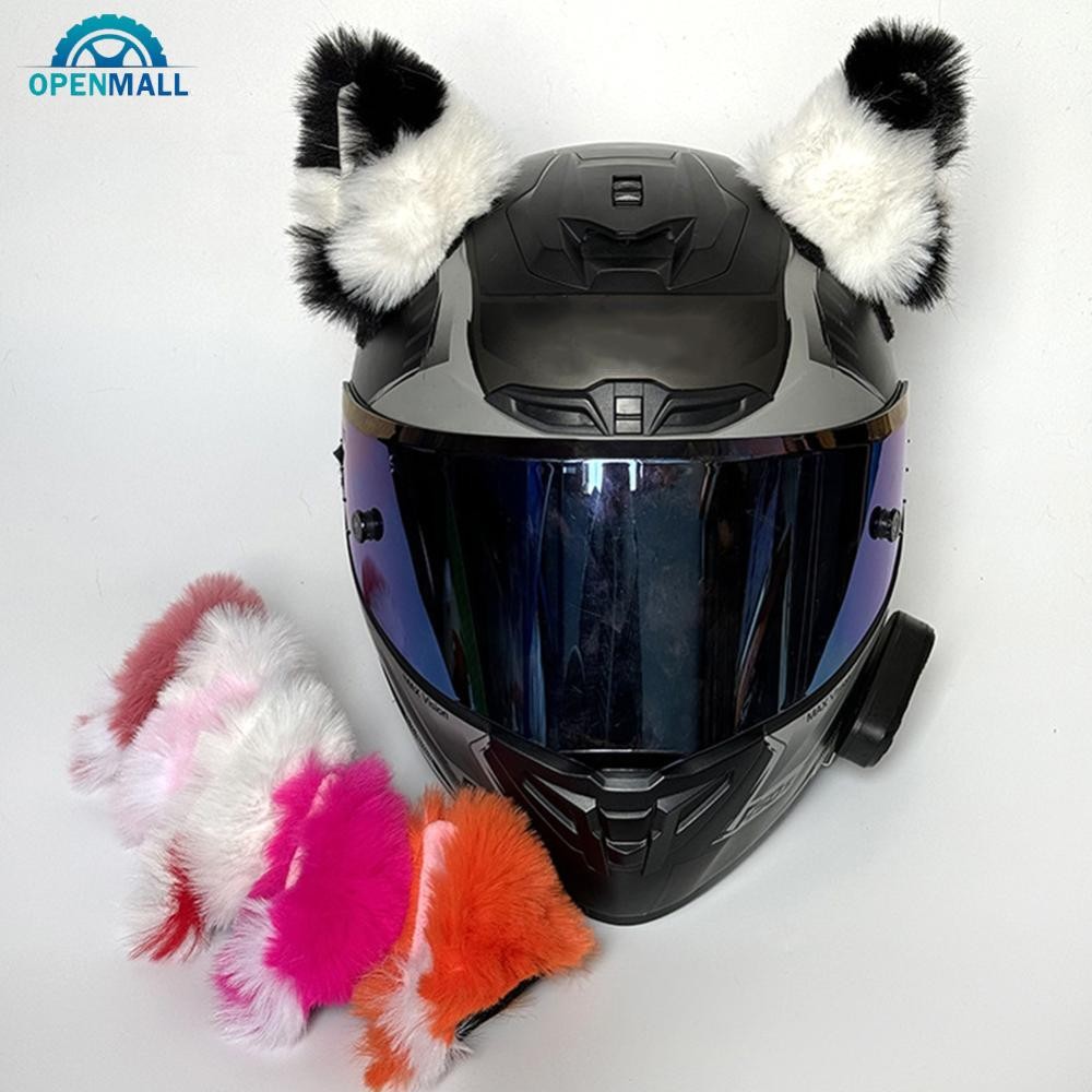 OPENMALL 2Pcs Car Motorcycle Helmet Decoration Electric Bike Soft ...