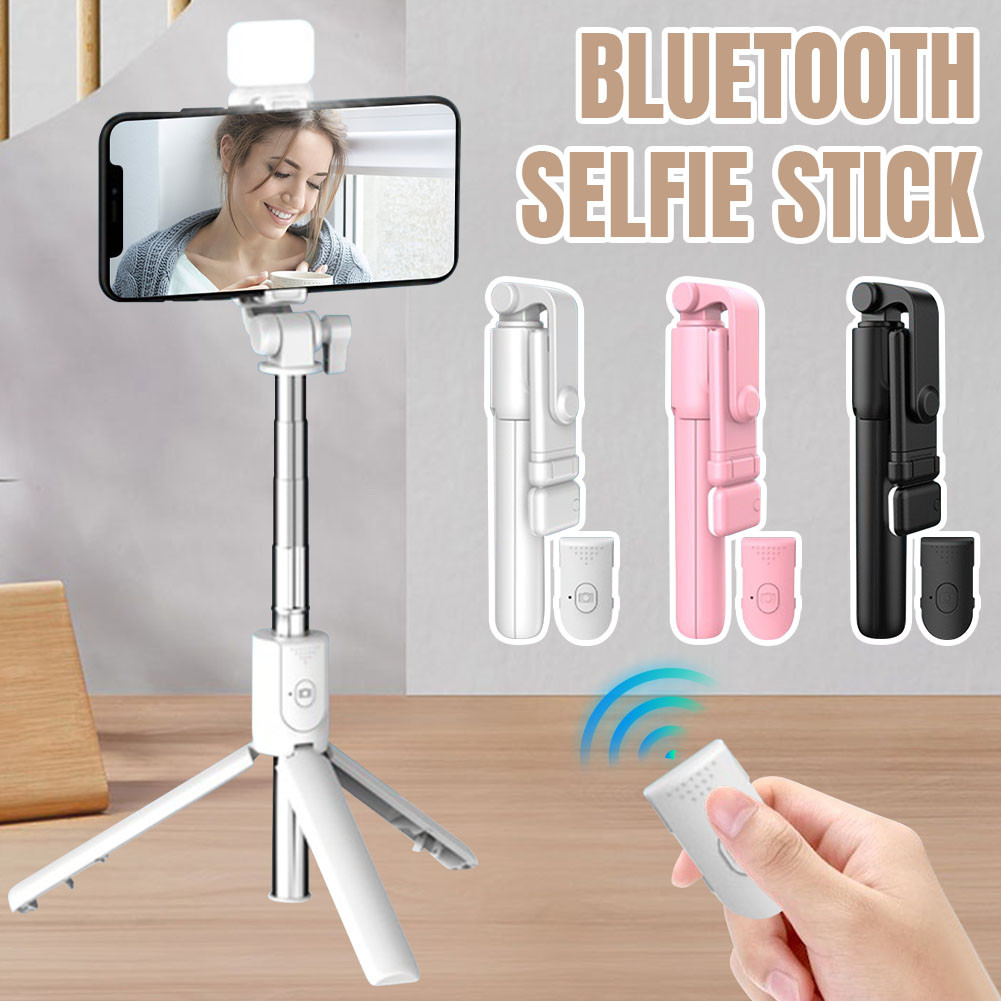 4 In 1 Tripod Phone Stand LED selfie stick with light With Bluetooth ...