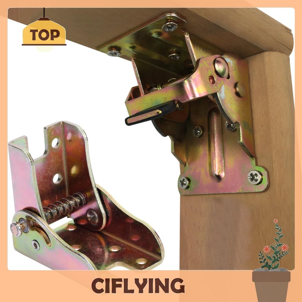 10Pcs Self-Locking Hinge Folding Hinges 90 Degree Heavy Duty Metal for ...
