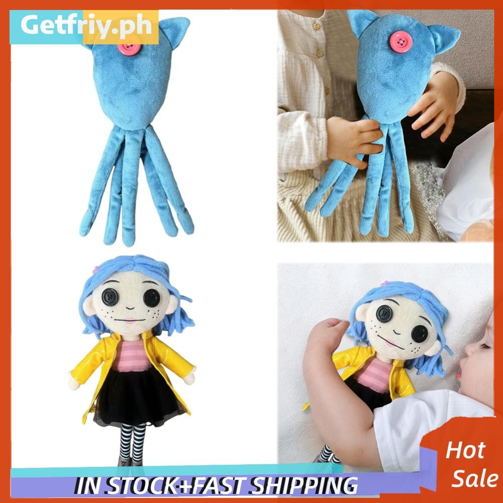 Coraline Squid Plush Doll Blue Squid Plush Funny Octopus Plush for Kids ...