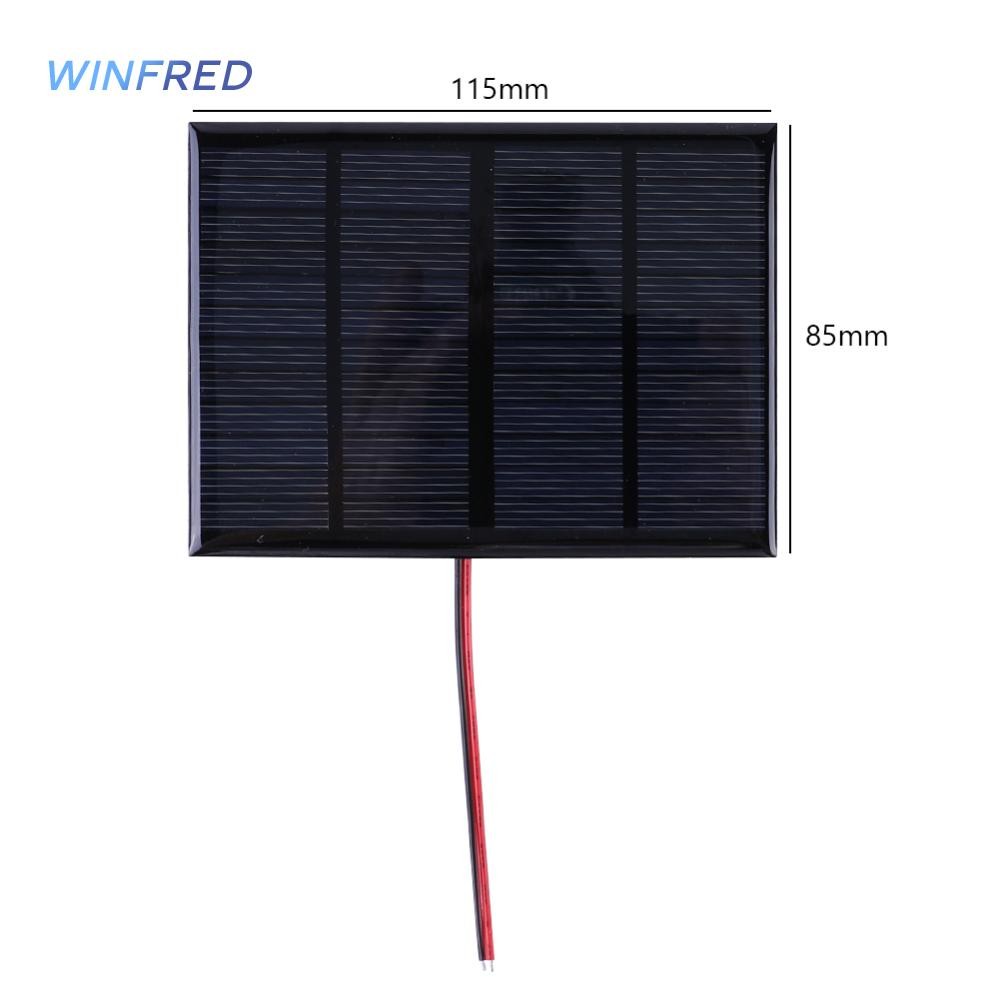 3W 12V Mini Solar Panel 0-125MA Solar Panel Charger with Cable for Lamp ...