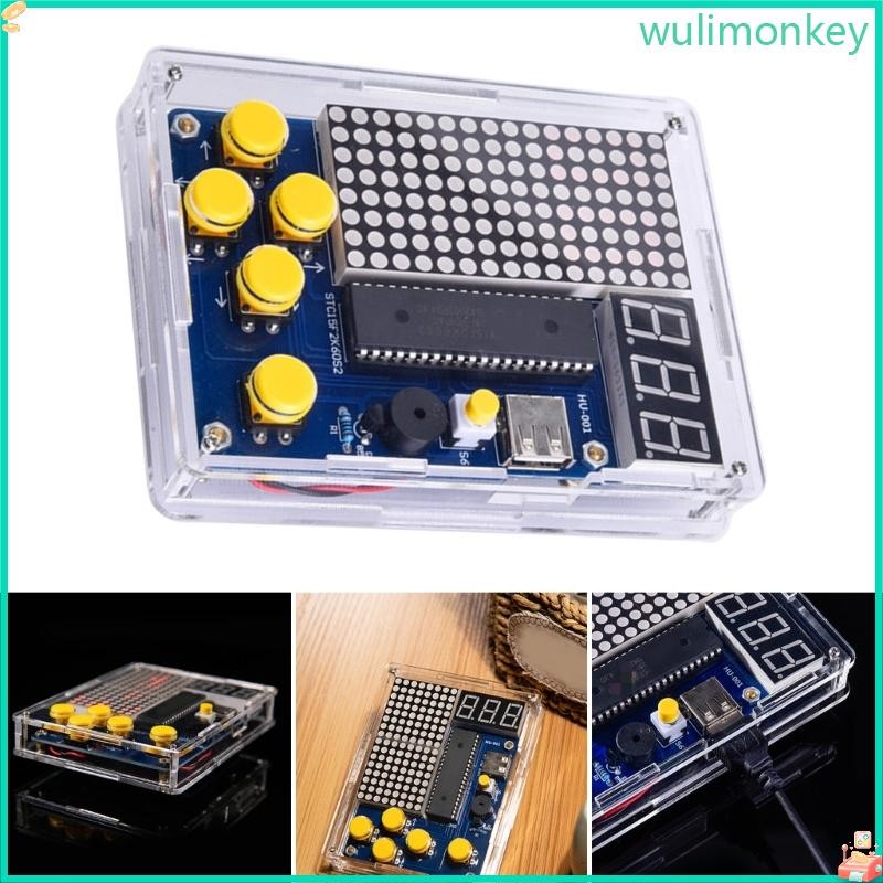 WU Snake Game Fun Electronic Soldering Practice Game DIY Soldering Kit ...