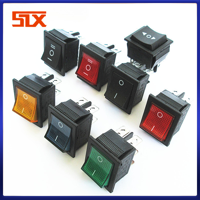 KCD4 Rocker Switch Power Switch 2 position/ 3 position 6 Pins ...