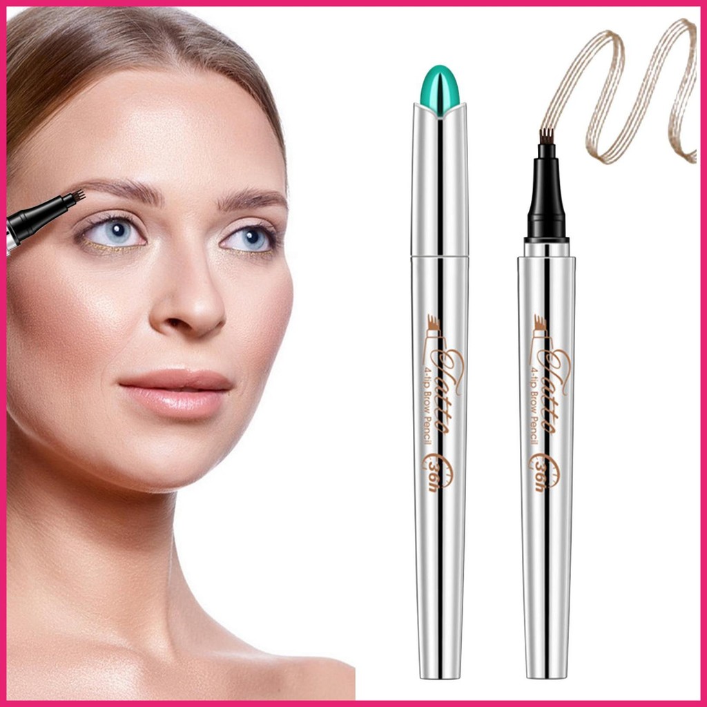 4 Tip Eyebrow Pencil Waterproof Microblading Eye Brow Pencils ...