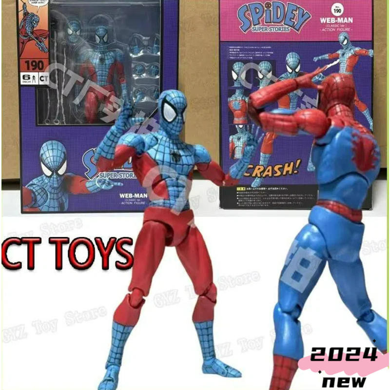 Hot Toys Ct Toys Mafex 190 Anime Figure Cttoys Spider Man Doll Action ...