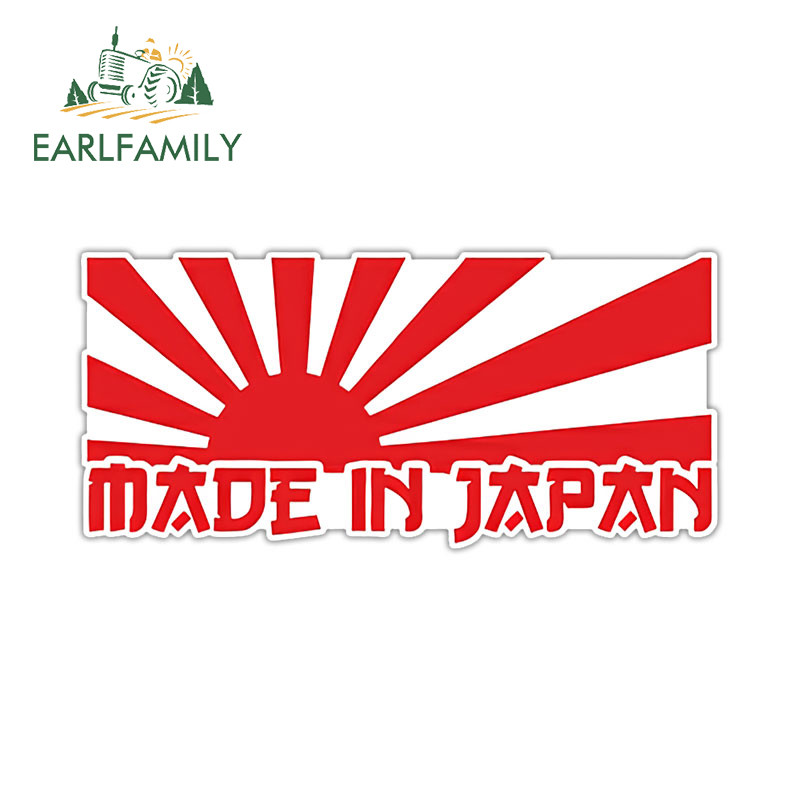 EARLFAMILY 13cm Made in Japan Car Sticker Cartoon Windshield Trunk ...