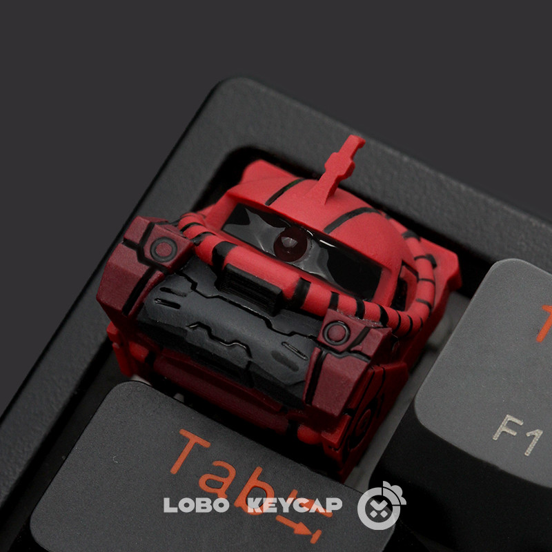 Zaku Keycap Cute Cartoon 3D Creative Cool MX Switch Mechanical Keyboard ...