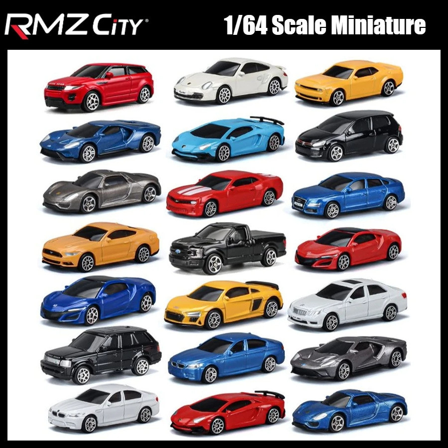 RMZ 1/64 Alloy Car Toy Model 3-Inch Mini Car Model BMW Audi Nissan ...