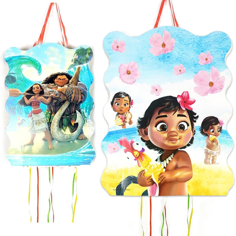 1pcs/lot Cartoon Moana Theme Pinatas Kids Girls Favors Happy Birthday ...
