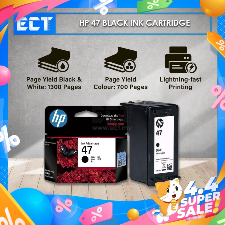 HP 47 Black / Tri-color Ink Cartridge | Shopee Philippines
