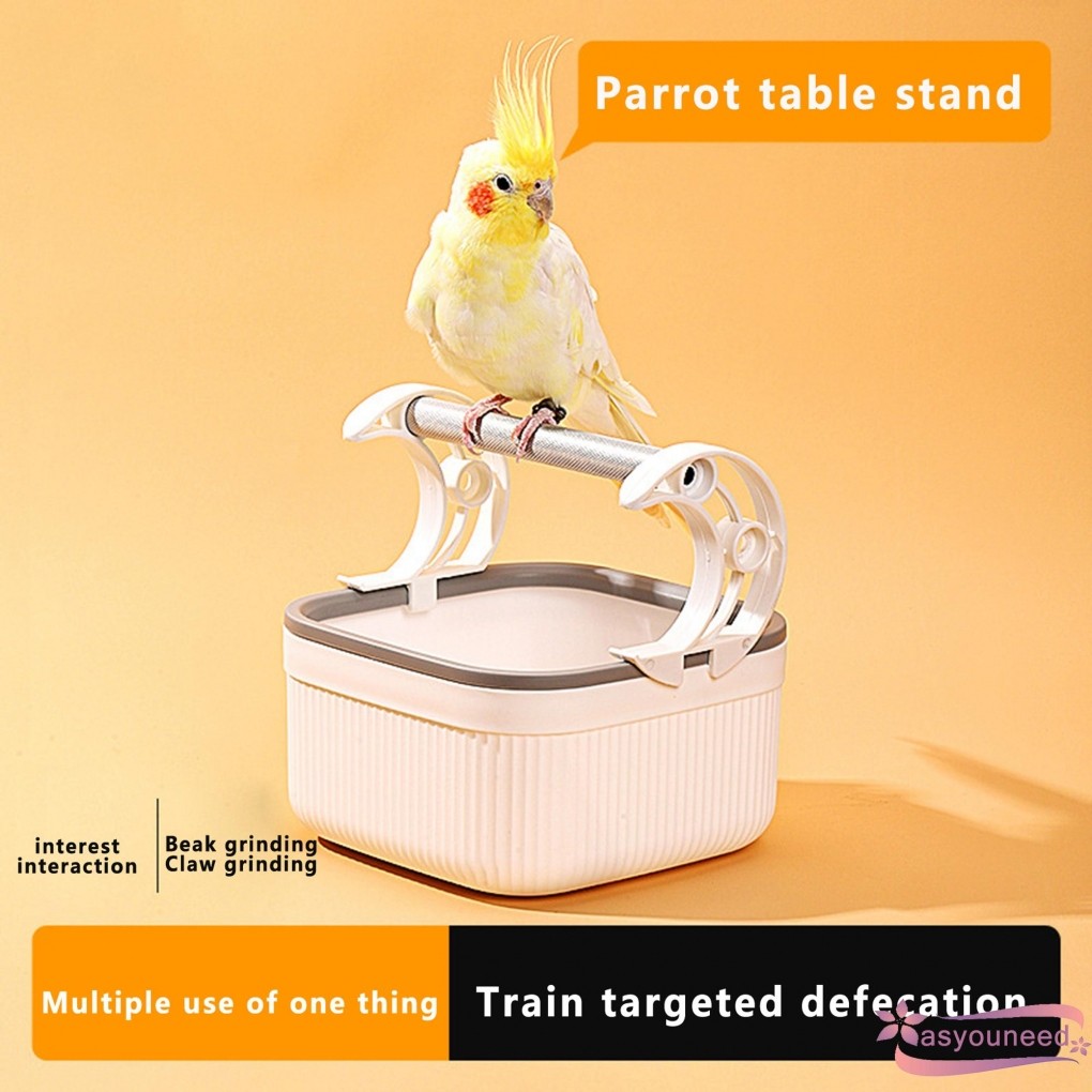 Aay-Parrot Toilet Stand with Removable Bucket Bird Training Toilet ...
